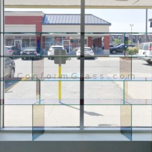 All Glass Storefront Shelves - Custom All Glass Shelves and Displays