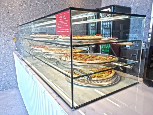 Pizza Glass Showcase with LED Light - Conform Glass