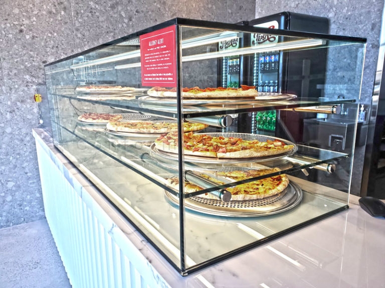 Pizza Glass Showcase with LED Light - Conform Glass